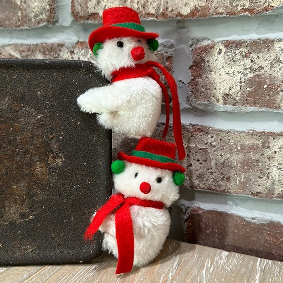 Holiday | Vintage Pinch Snowman Hugger Set Of 2 | Poshmark
